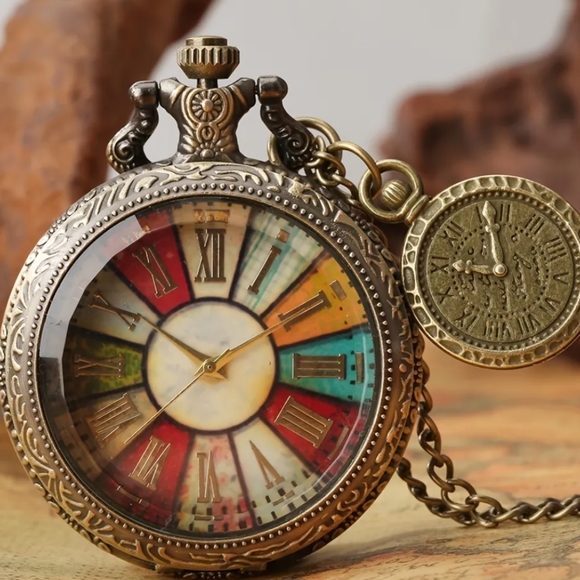Accessories | Nwot Very Beautiful Colorful New Pocket Watch | Poshmark